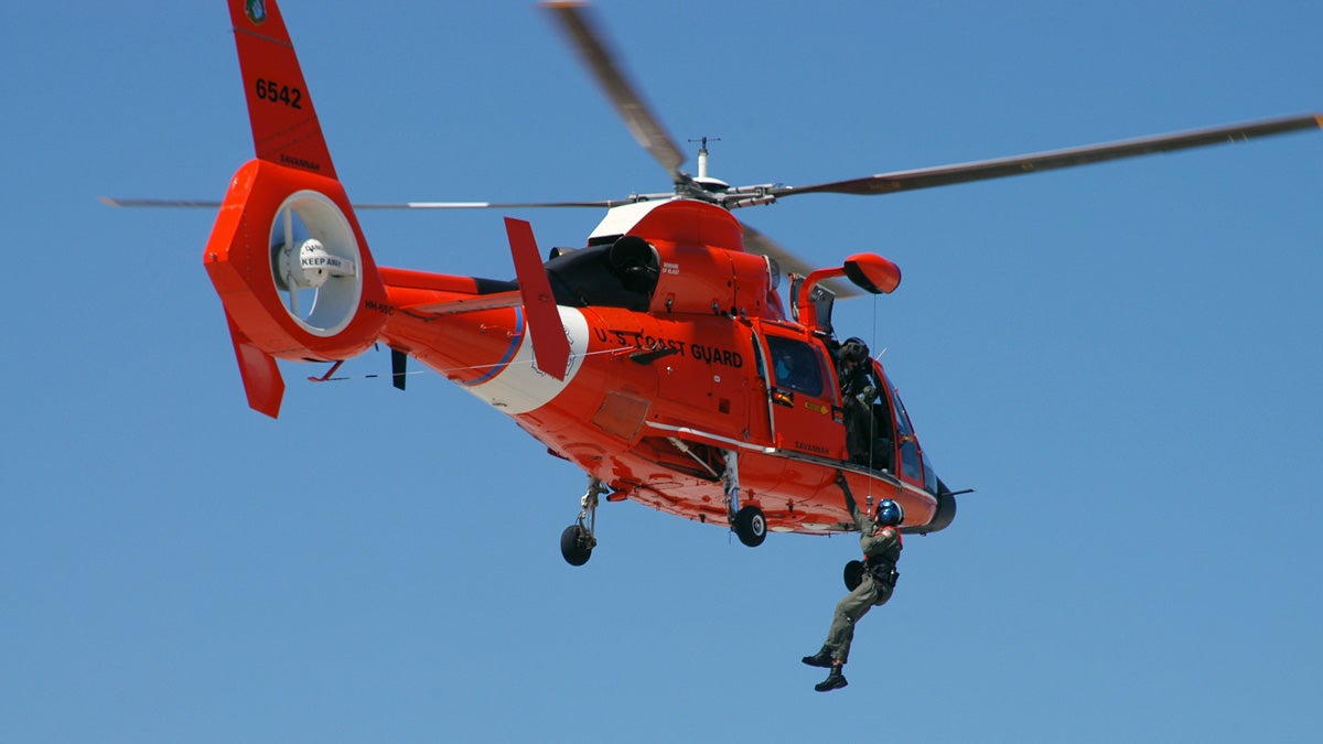 Coast Guard helicopter crew rescues 3 stranded boaters in the Delaware ...