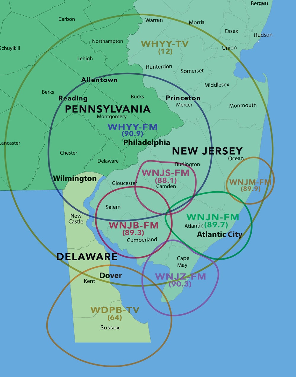 Coverage Area - WHYY