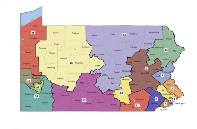 The state of swing races in Pennsylvania critical to control of the ...