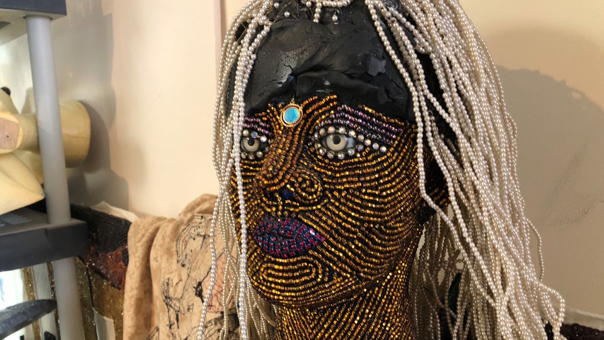 Sequins, beads, humor and Voodoo flags: The art of Nancy Josephson - WHYY