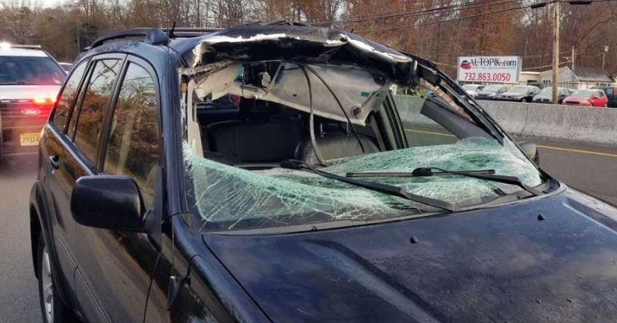 Police: Driver 'did everything right' after deer crashes through ...