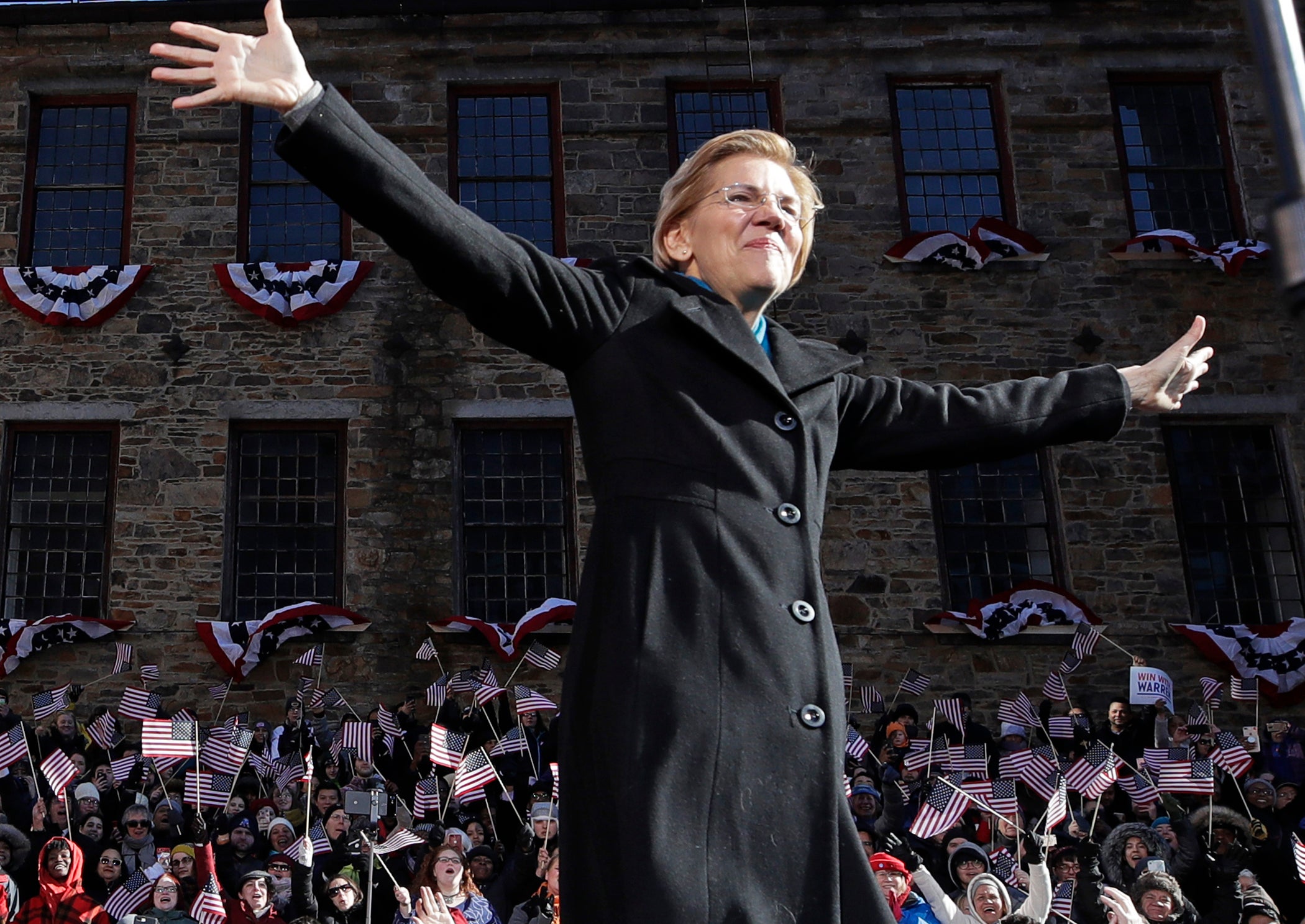 Warren makes presidential bid official with call for change - WHYY