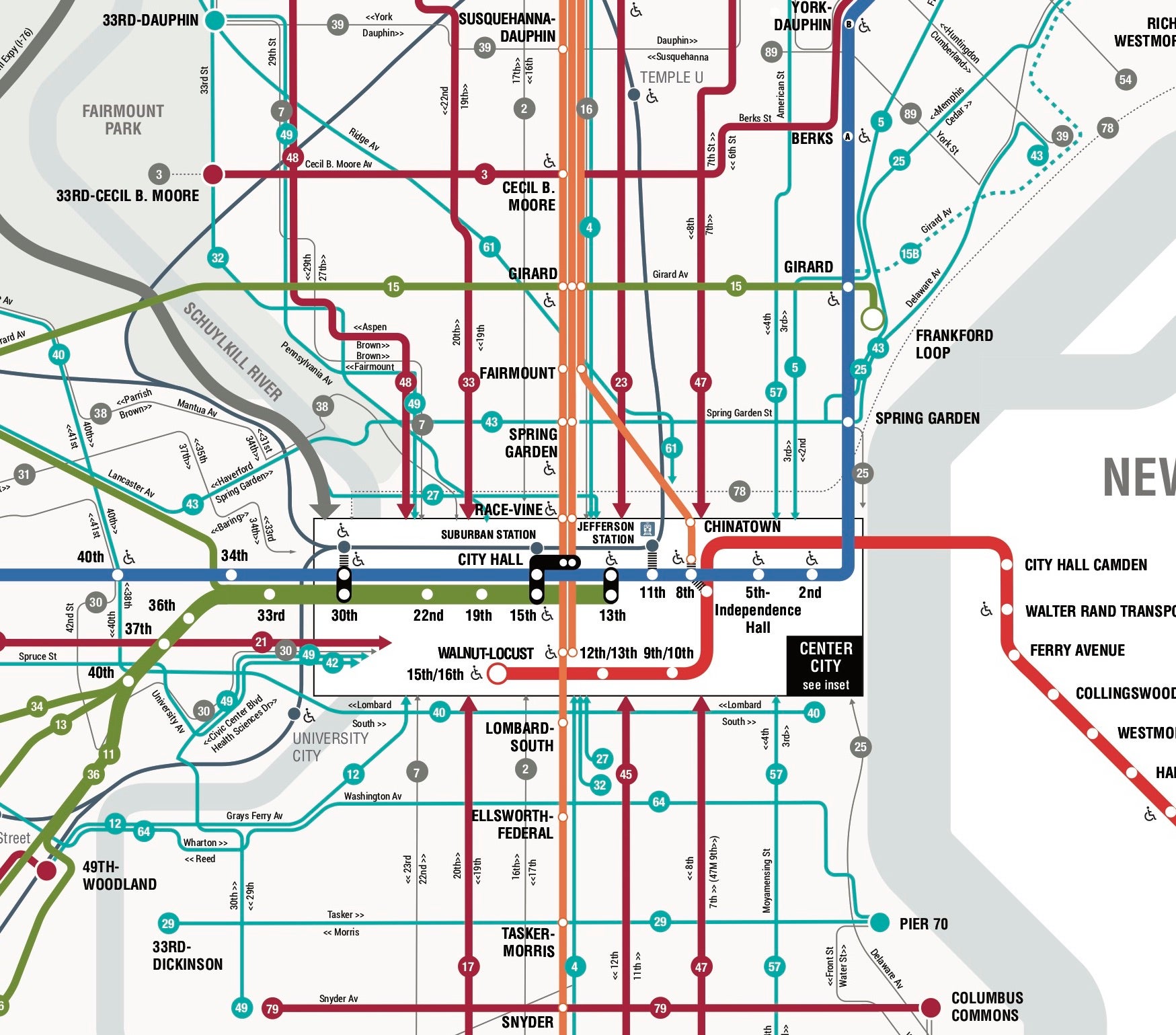 SEPTA Route Map SEPTA Route Map
