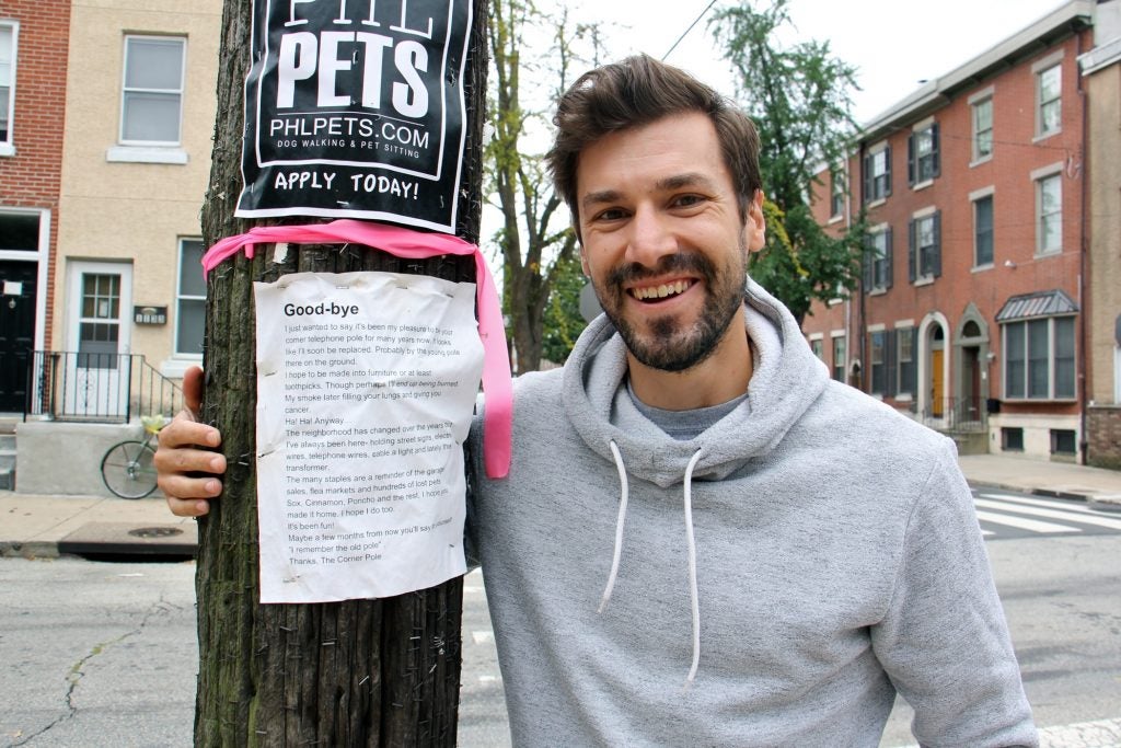 Viral South Philly utility pole to be reborn as green fuel - WHYY