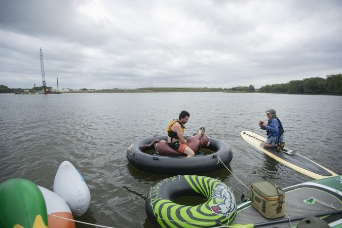 Floatopia promotes a swimmable urban Delaware River - WHYY
