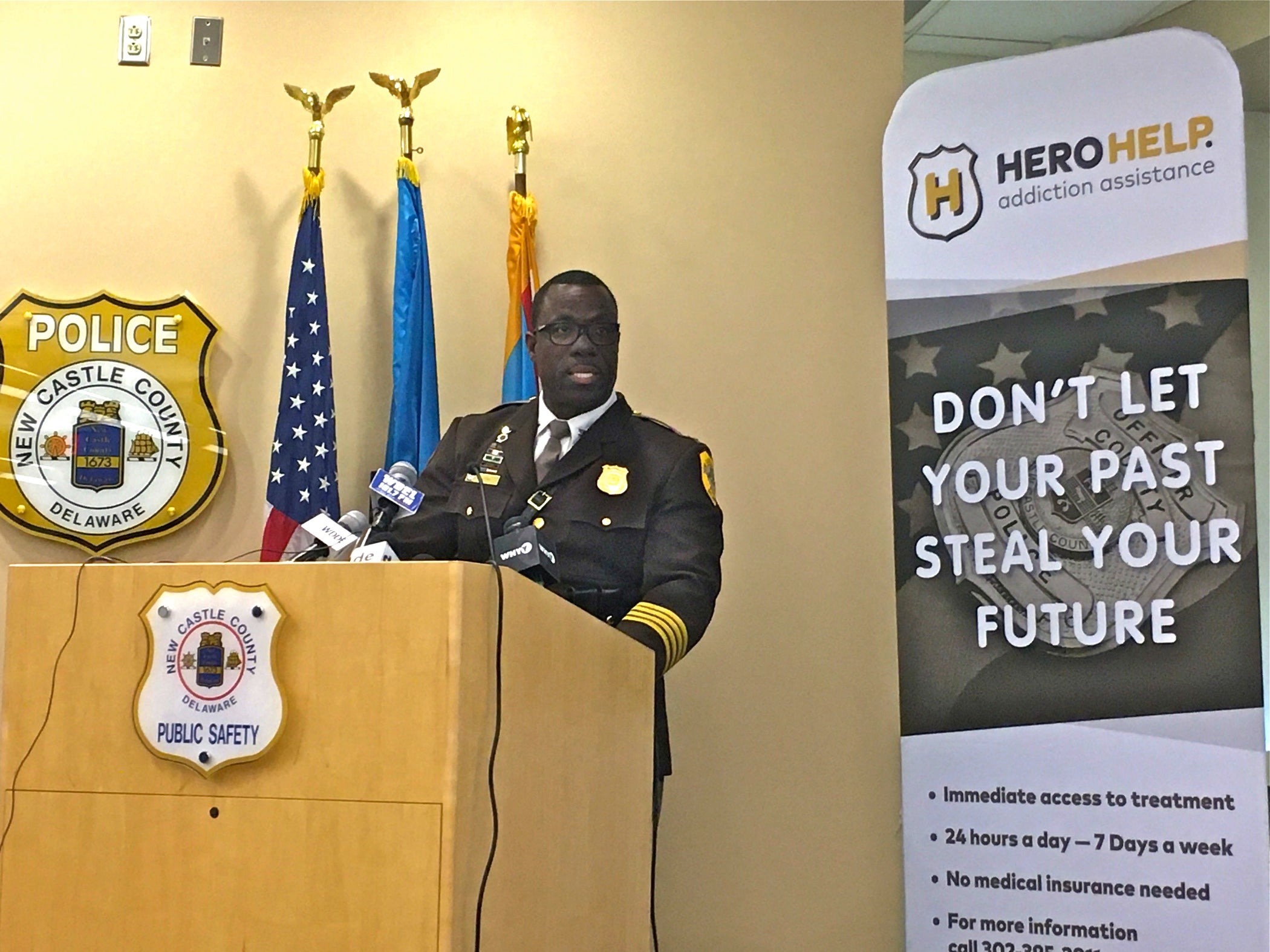New Castle police create behavioral health unit for addiction help - WHYY