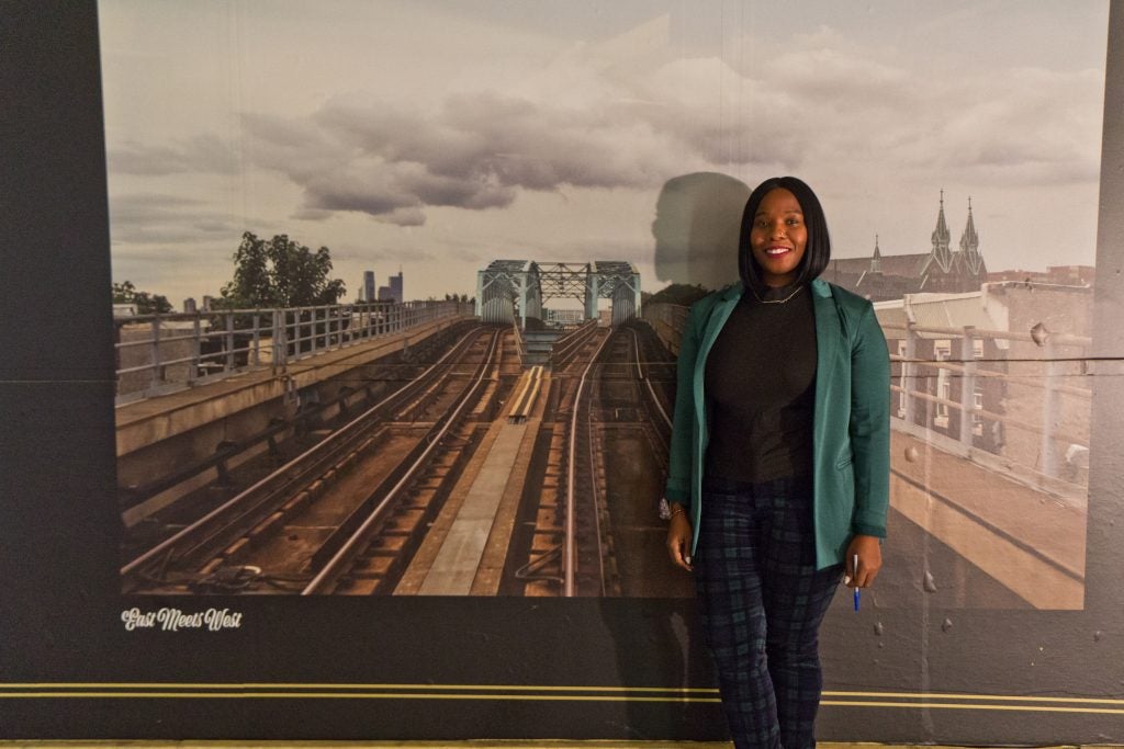 Shasta Bady explains Suburban Station photo installation - WHYY