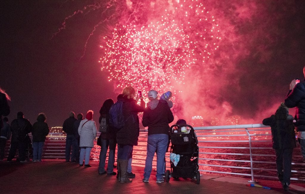 Philly fireworks draw thousands to welcome 2020 with a bang - WHYY