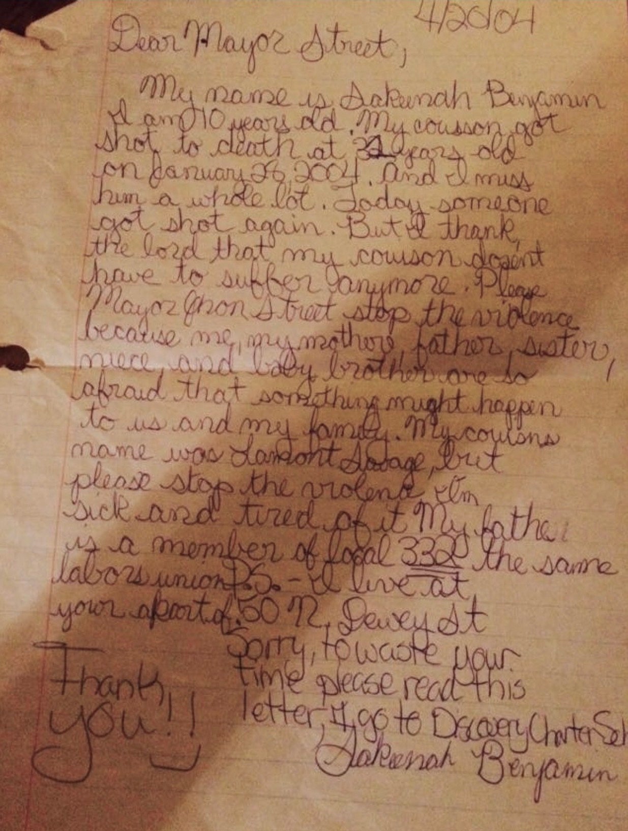 A survivor of Philly gun violence crisis writes a letter to the mayor ...