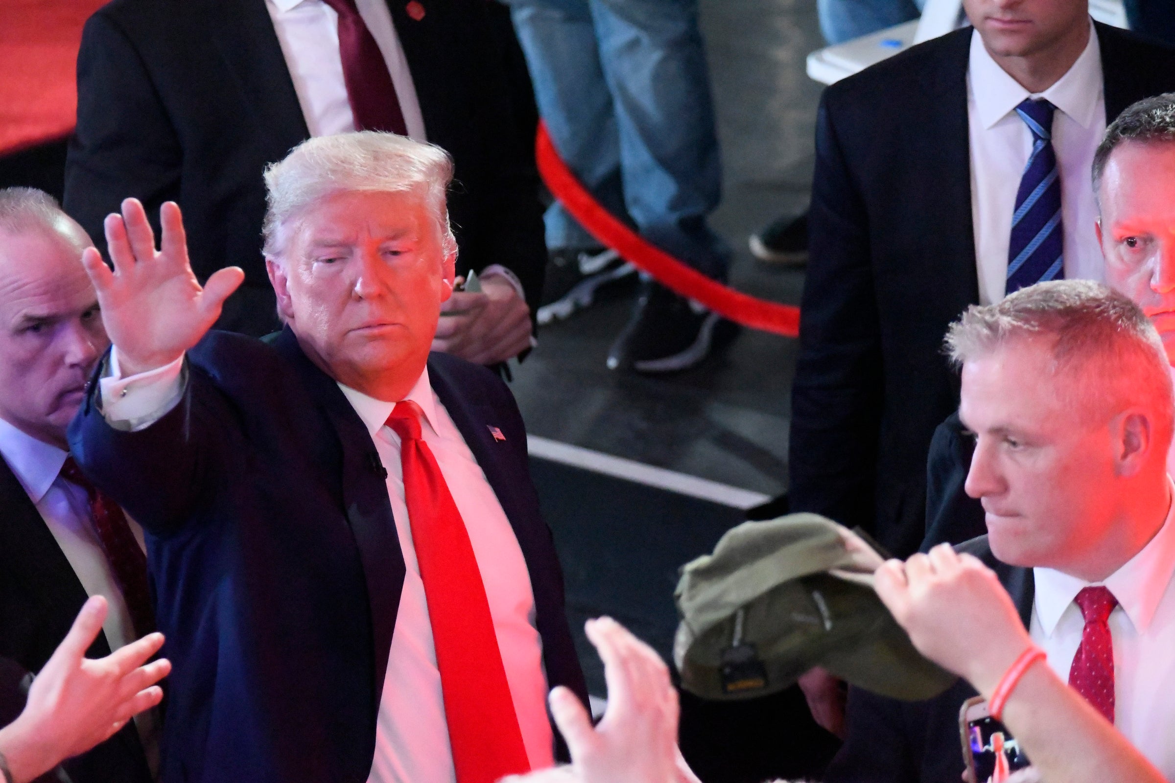 Trump hones attacks on Biden in Scranton town hall