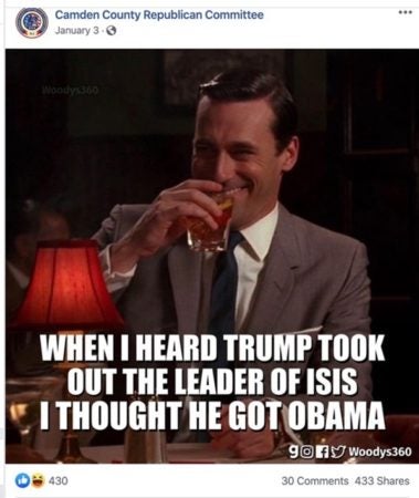 Camden GOP criticized for Muslim-bashing Facebook posts - WHYY