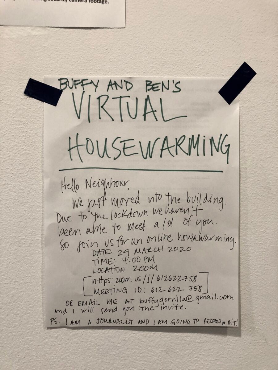 Housewarming in the coronavirus lockdown — WHYY