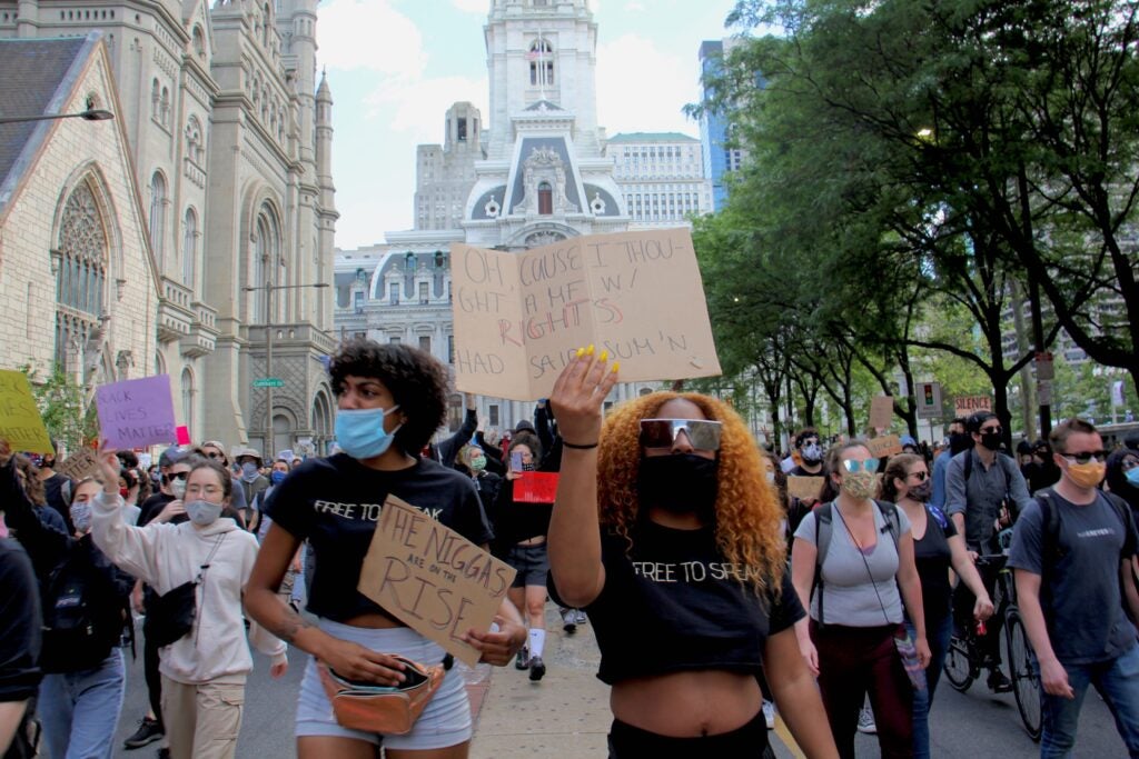 Protesters tear-gassed in Philly after blocking highway traffic - WHYY