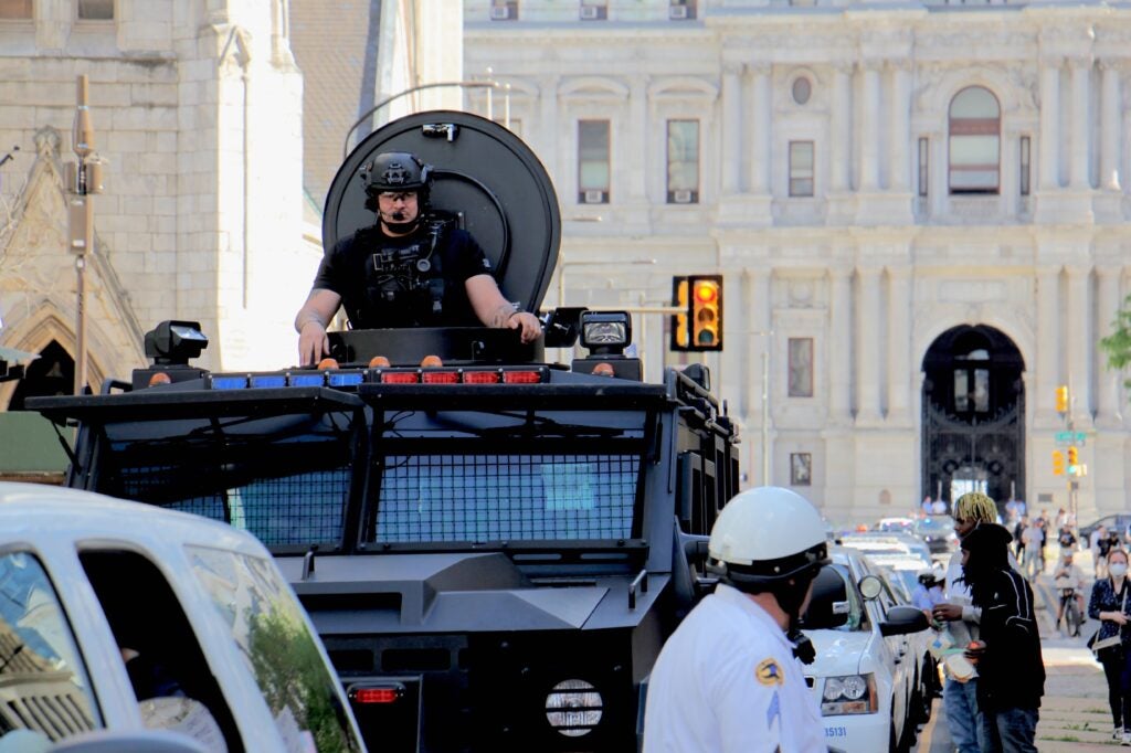 Protesters tear-gassed in Philly after blocking highway traffic - WHYY