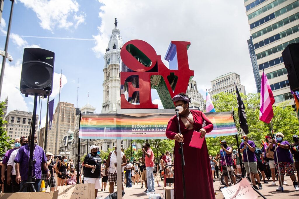 Philly Pride march draws hundreds to rally for Black trans lives - WHYY