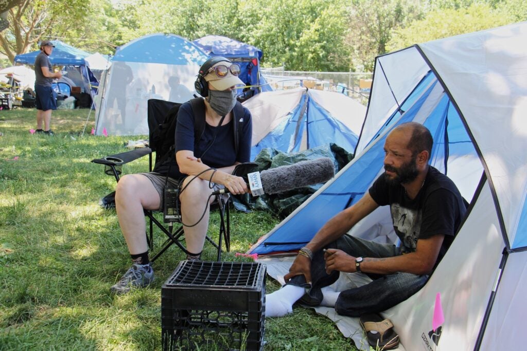 Philly homeless camp grows as talks with city, PHA go slowly - WHYY