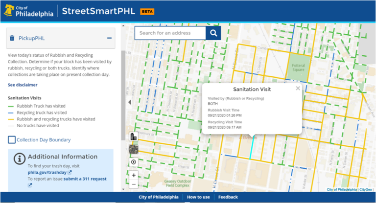 Philly launches online map to track trash collection - WHYY