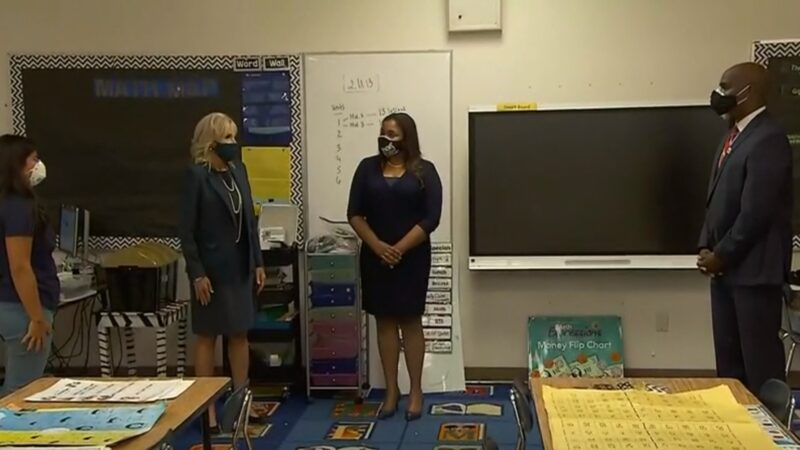 Jill Biden launches back-to-school tour in Wilmington - WHYY