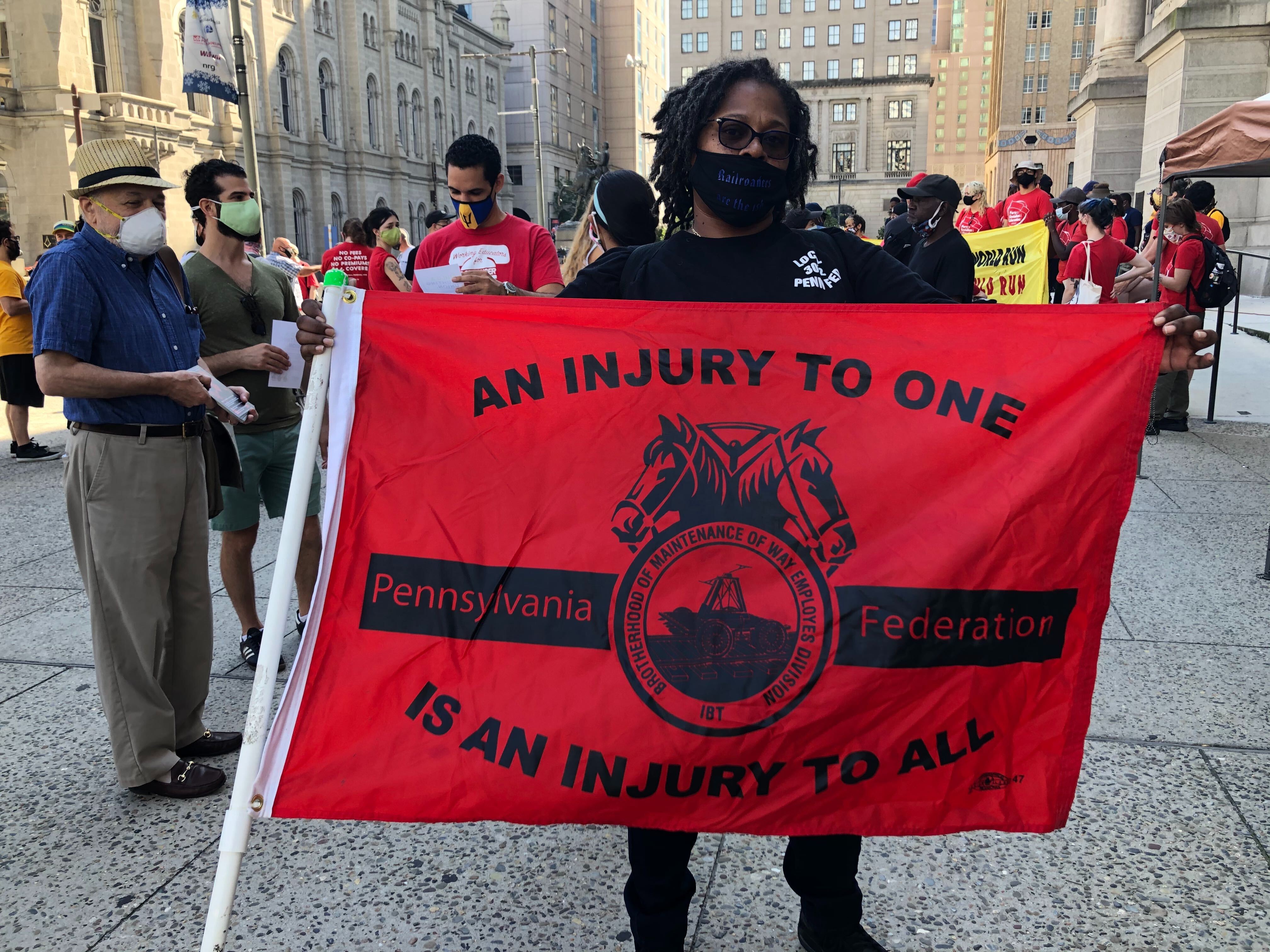 Philly workers rally for pandemic protections on Labor Day - WHYY