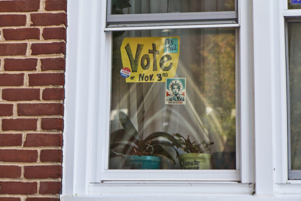 Philadelphians window displays help get out the vote - WHYY