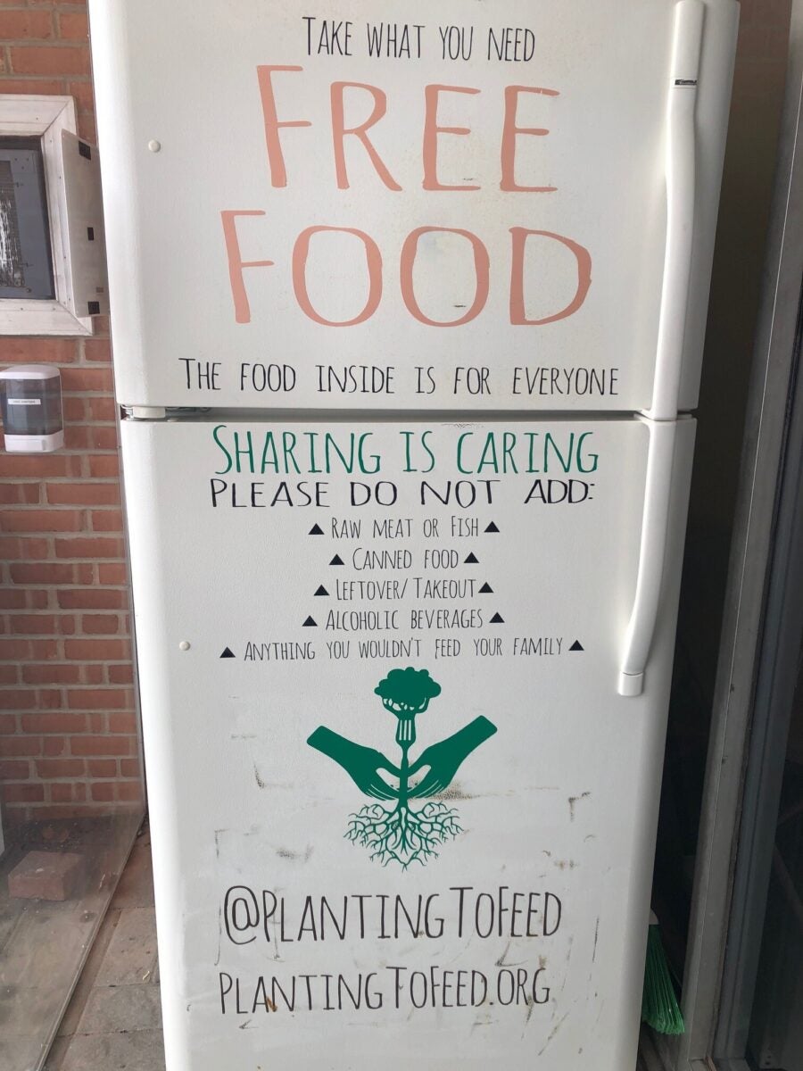 Free, healthy food in Wilmington community refrigerators fridges - WHYY