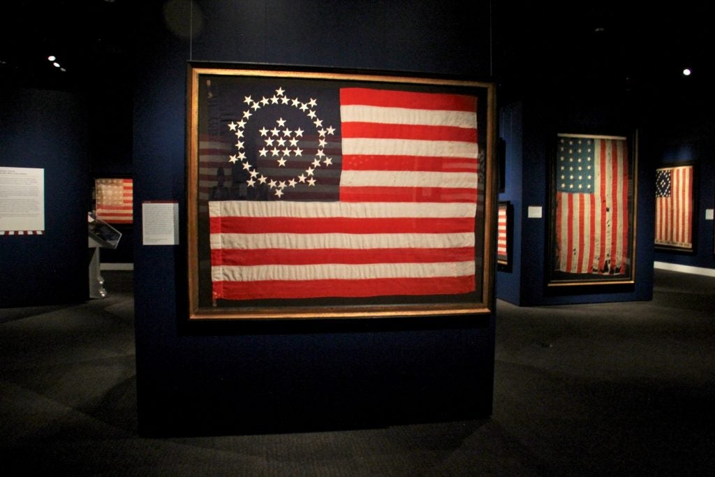 The American flag unfolds a history of national ideals - WHYY