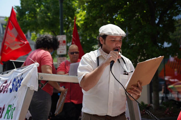 Philly protest calls for Pa. public health care advocate - WHYY
