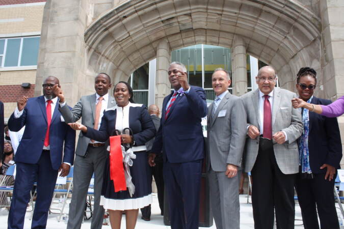 Officials cut ribbon on the new Camden High School campus - WHYY