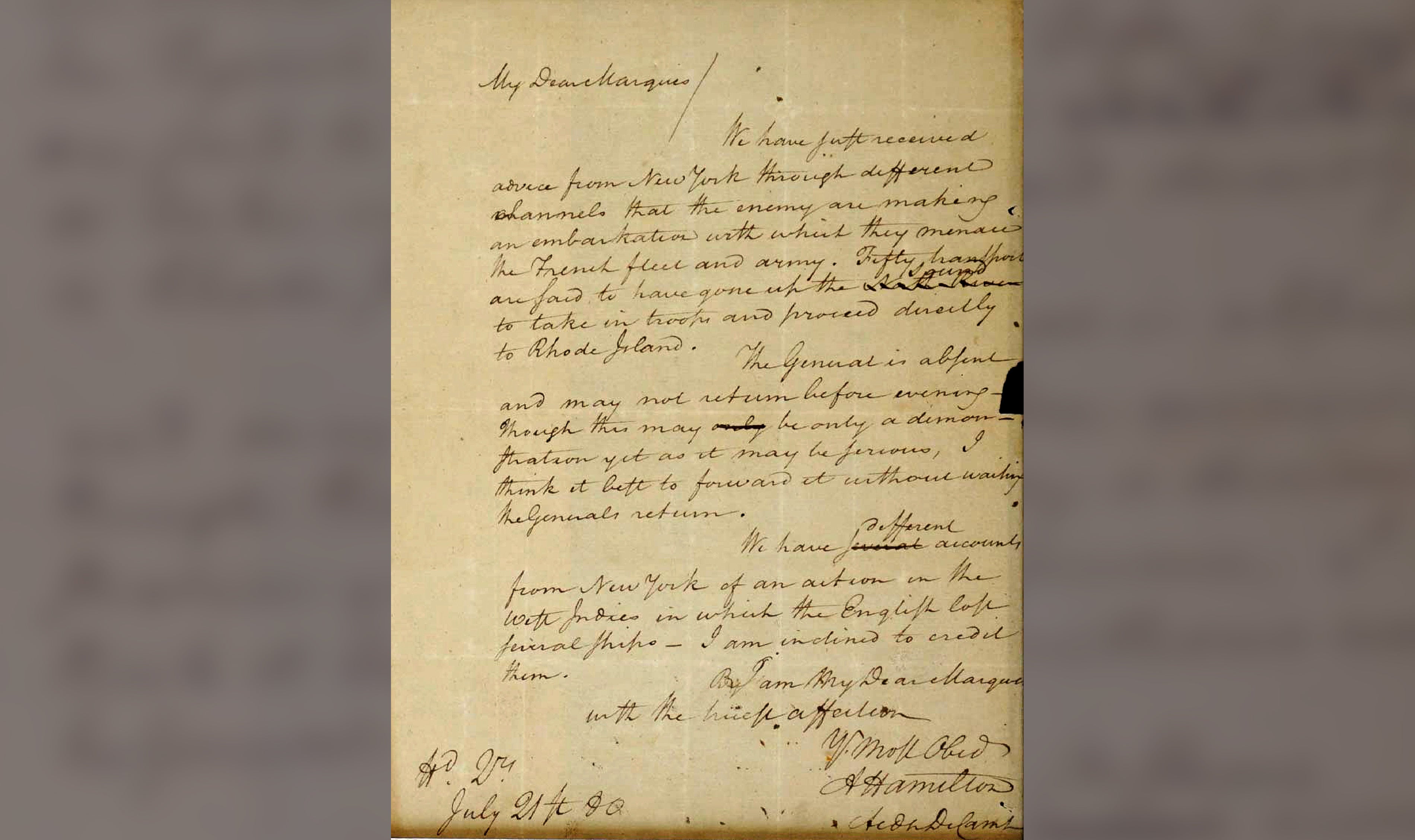 Alexander Hamilton letter at center of legal fight returned - WHYY