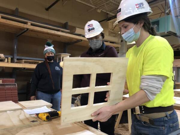 In MLK’s honor, carpentry apprentices build 15 little libraries - WHYY