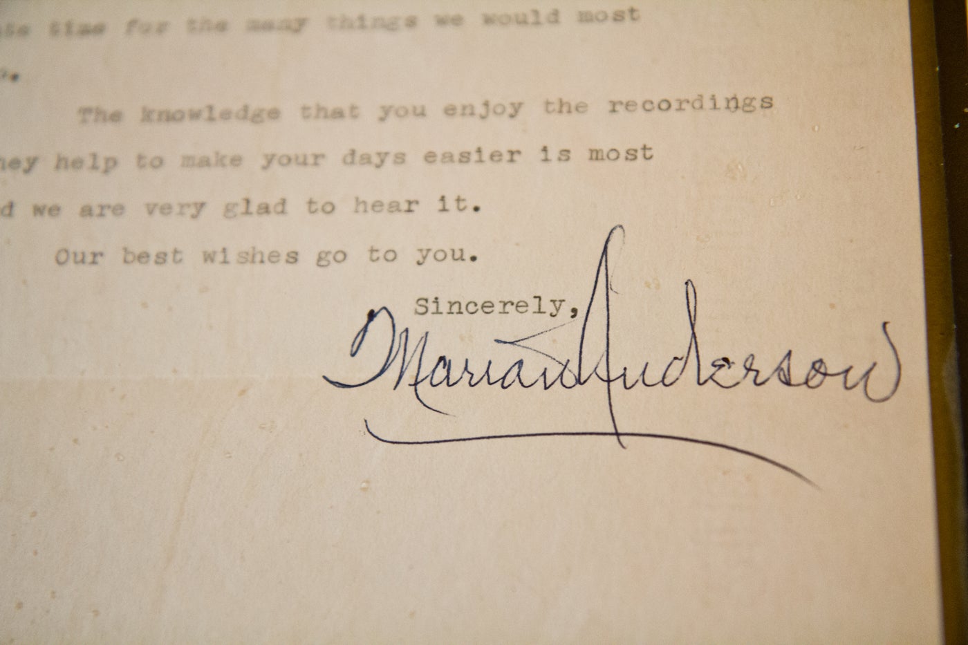 Marian Anderson’s love letters to be performed for Valentine’s Day - WHYY