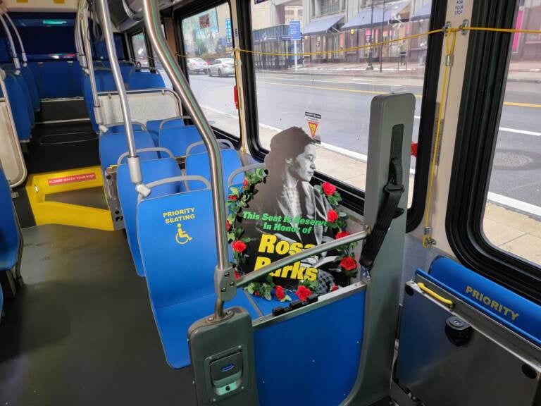 SEPTA honors Rosa Parks with red roses on bus - WHYY