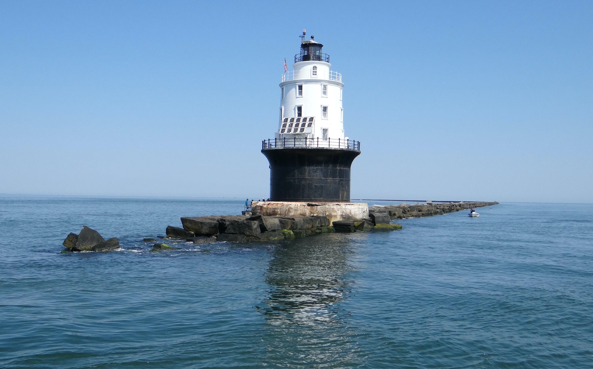 Delaware Harbor of Refuge lighthouse threatened by deepening seabed - WHYY
