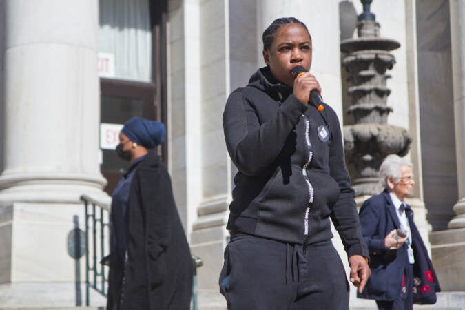 Protesters call for accountability from Delco DA Stollsteimer - WHYY