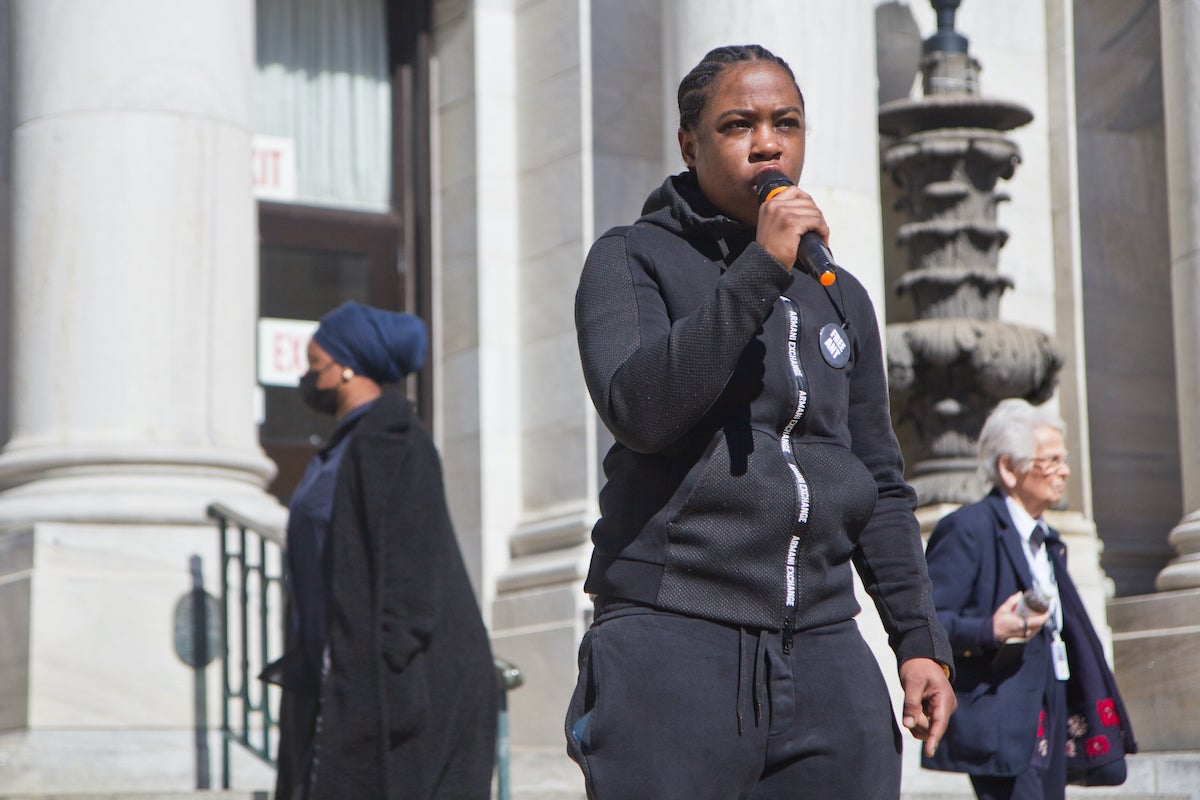 Protesters call for accountability from Delco DA Stollsteimer - WHYY