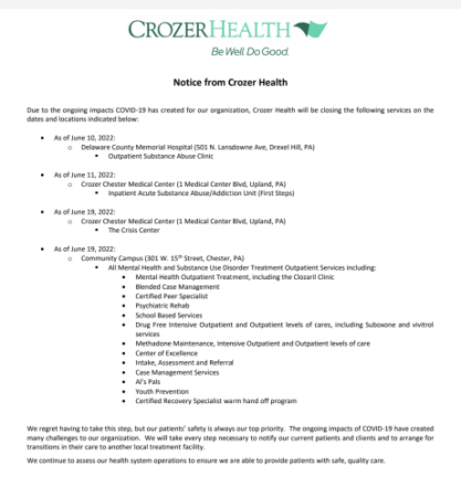 Crozer Health plans to shut down more wards at Delco hospitals - WHYY