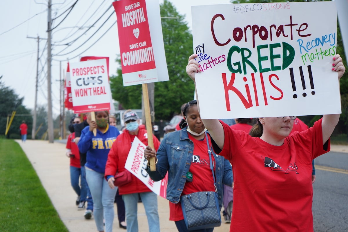 PASNAP rallies against Crozer Health closures - WHYY