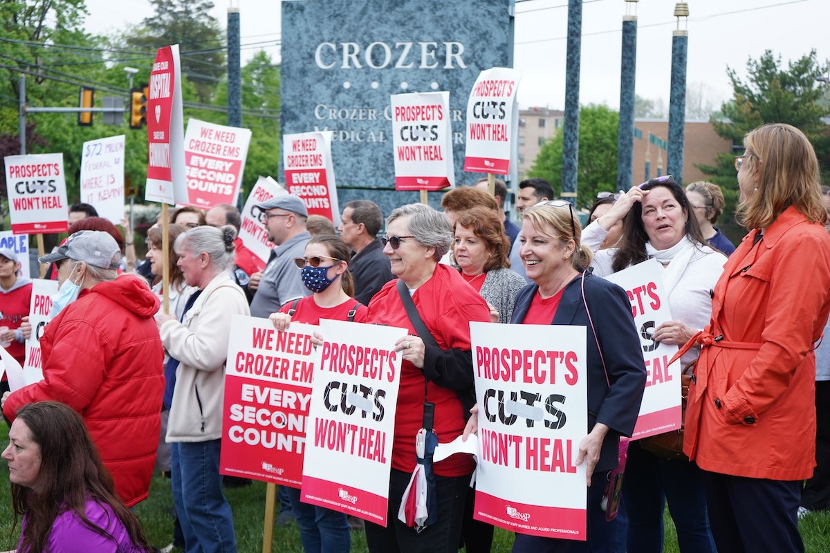 PASNAP rallies against Crozer Health closures - WHYY
