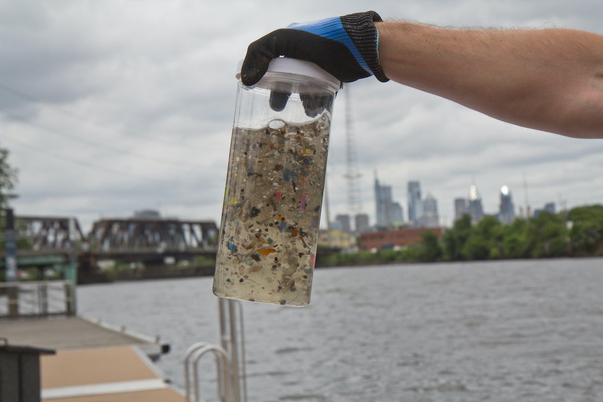 Aquatic trash bins collect and count plastics in the Schuylkill and ...