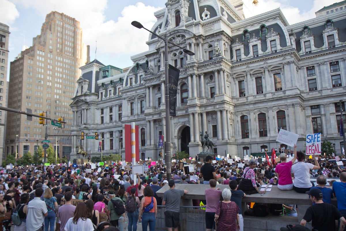 Fired-up Philly crowd marches to support abortion access after Roe v ...