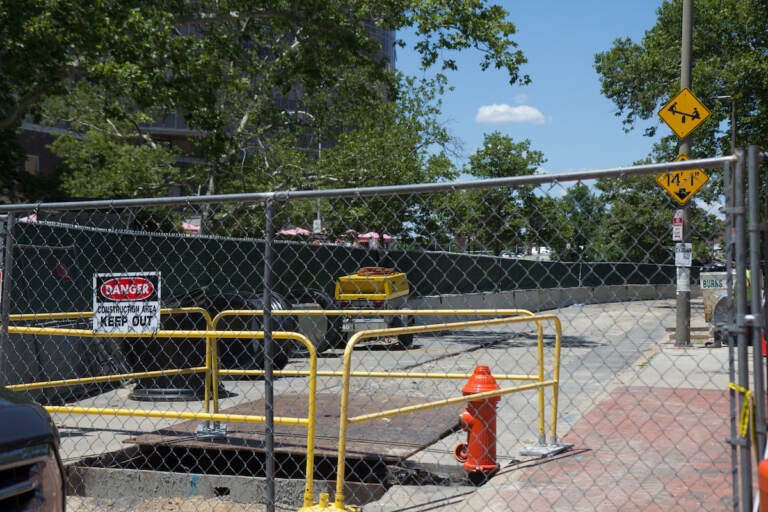 Construction ramps up at Franklin Square PATCO station - WHYY