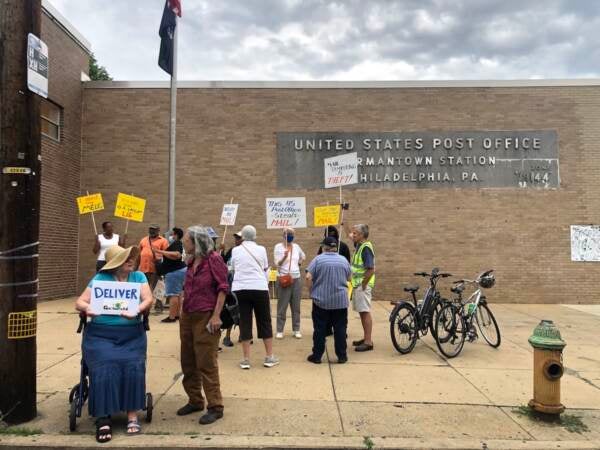 Germantown residents protest their post office - WHYY