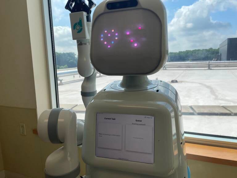 Moxi the ‘cobot’ makes rounds at Christiana Hospital - WHYY