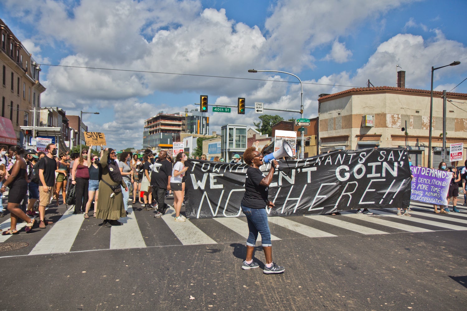 UC Townhomes protest encampment broken up in West Philly - WHYY