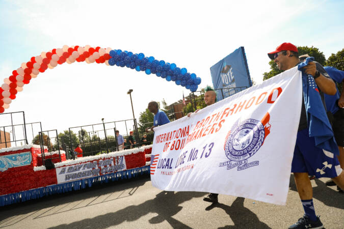 Thousands march along Columbus Boulevard in show of Labor Day ...