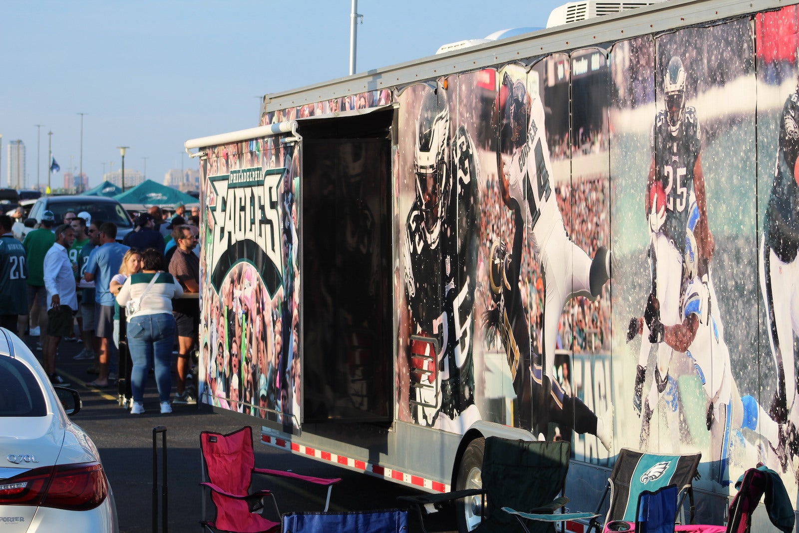 Philadelphia fans tailgate at Lincoln Financial before home opener - WHYY