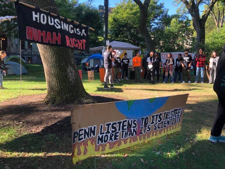 Penn student protesters accuse school of ‘intimidation’ - WHYY