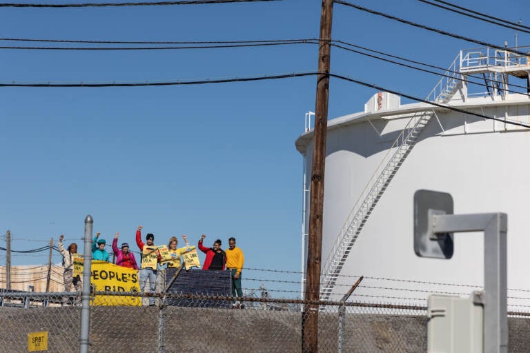 7 arrested at protest at oil tank farm in Philly - WHYY