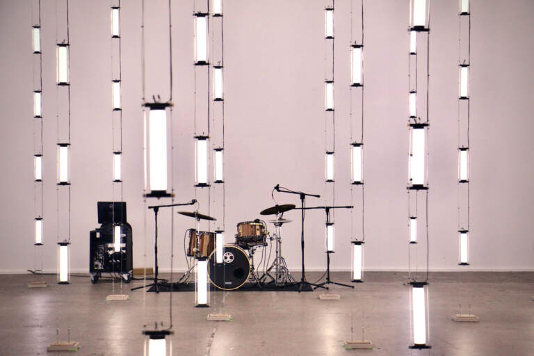Drummers play the lights inside Philly’s Icebox - WHYY