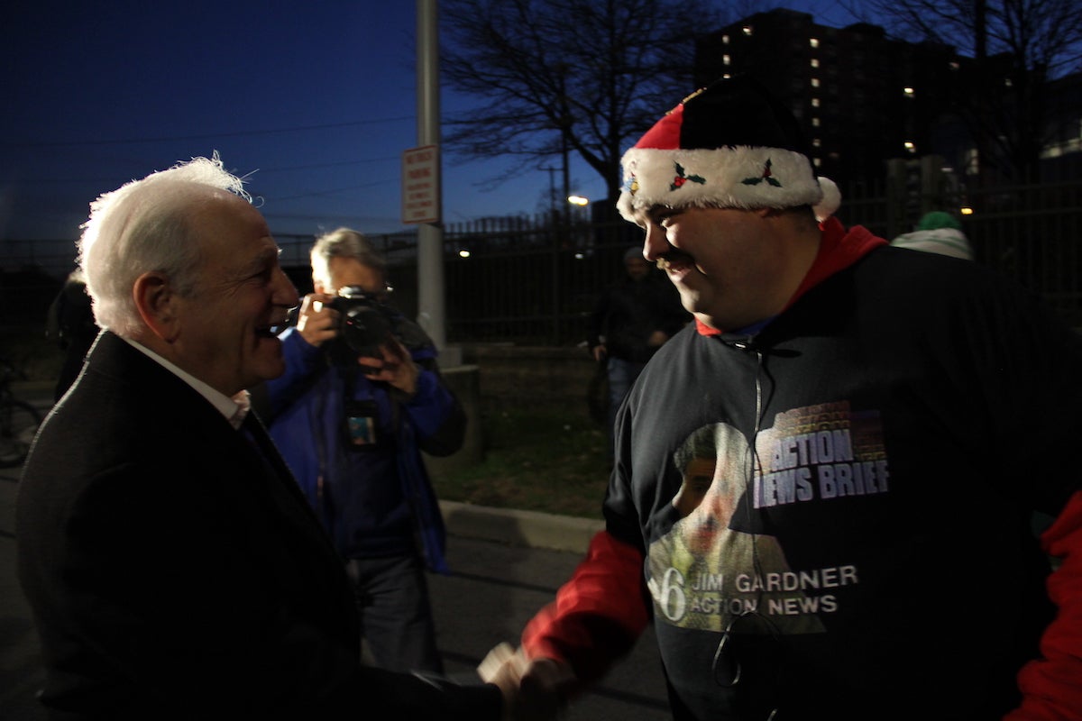 Jim Gardner fans tailgate across from Action News Studio as he signs ...